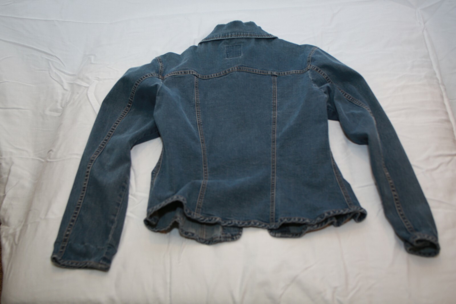 Faconnable Blue Jean Denim Jacket Button Down M -7350 | eBay