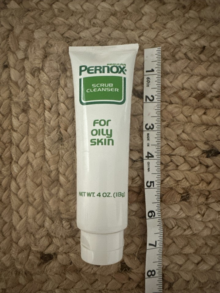 PERNOX SCRUB CLEANSER FOR OILY SKIN 4 OZ 95% Full, Opened A Few Times ...