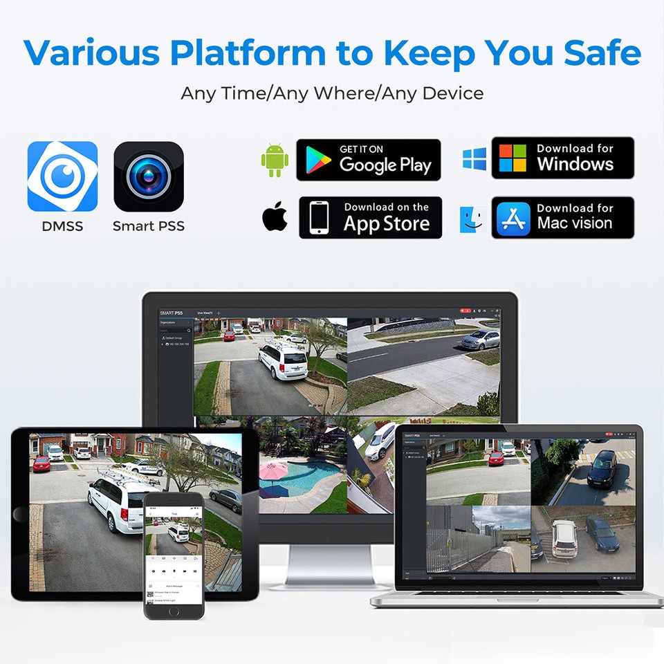 Dahua 4x 5MP 360° Panoramic POE Camera Wizmind IPC-PDBW82041-B360-S2 ...