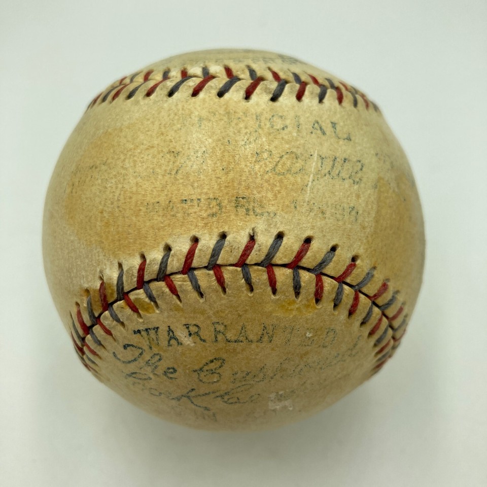 Lefty Grove Playing Days Signed 1929 American League Baseball JSA COA ...