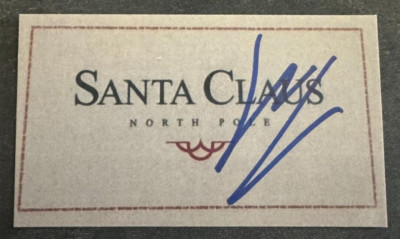 TIM ALLEN SIGNED AUTOGRAPHED THE SANTA CLAUSE BUSINESS CARD CHRISTMAS ...