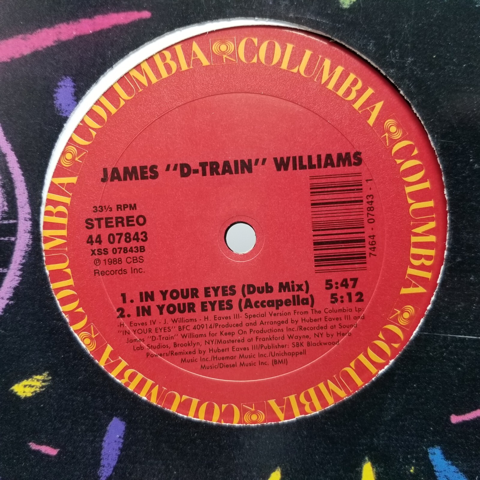 James D-Train Williams In Your Eyes 12" Vinyl Record Single | eBay UK