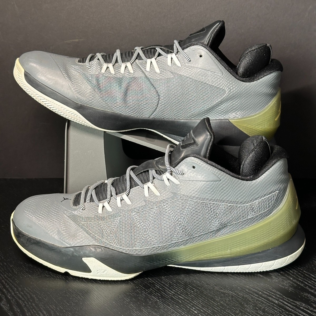 Nike Cp3 Nike Air Jordan CP3 VII 616807 015 Black Basketball Shoes Sz