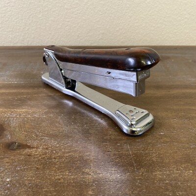 Vintage Ace Liner Model 502 Brown/Red Swirled Stapler Ace Fastener Corp ...