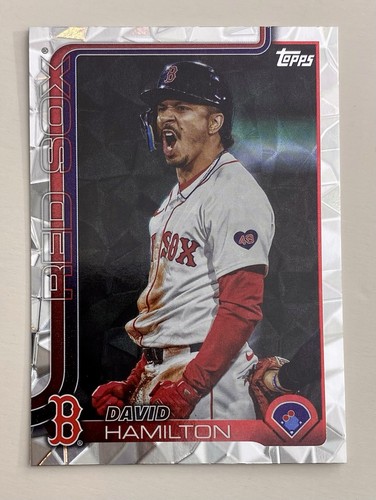 2025 Topps Series 1 Diamante Foil #199 David Hamilton, Boston Red Sox ...