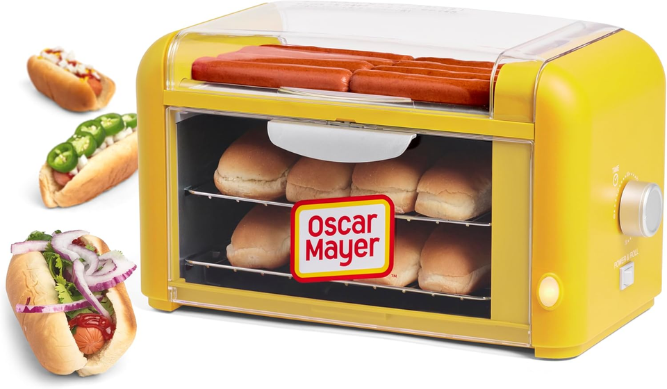 Oscar Mayer Extra Large Countertop 8 Hot Dog Roller and Bun Toaster ...