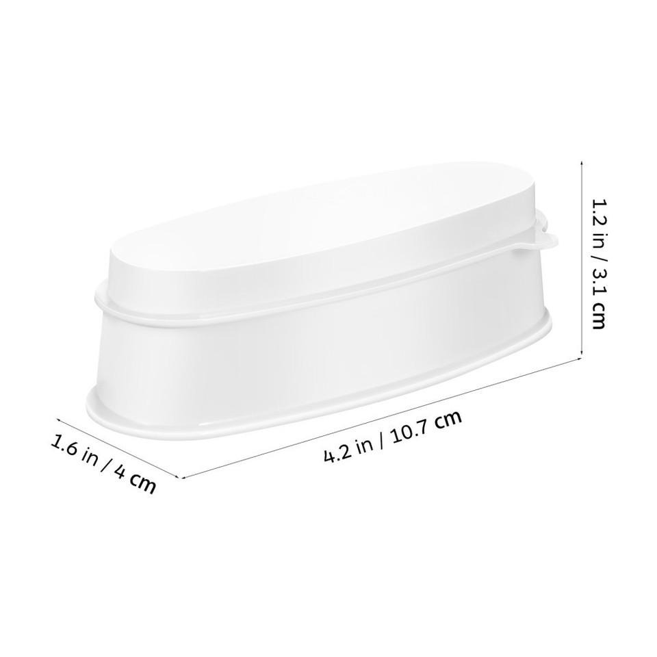 3 Pcs Nail Dip Powder Trays Plastic Container for French Tip Nails ...