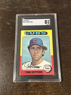 1975 Topps #469 Tom Dettore Chicago Cubs Graded SGC 8 NM-MT | eBay