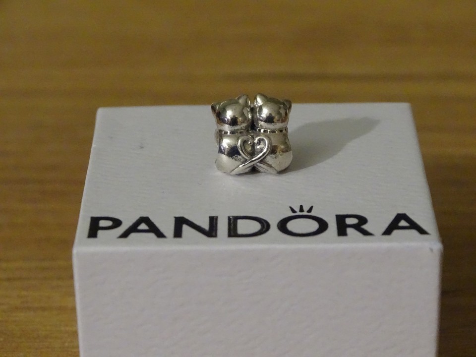 Pandora - Purrfect Together Cats Charm - 791119 - retired - S925 | eBay.de