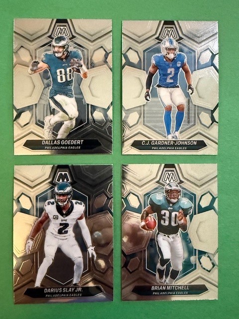 2024 Panini Mosaic Complete Team Set Cards RC Philadelphia Eagles Hurts ...