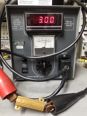 AC Low Impedance Meter High Power 50A 60Hz AC Ohmmeter TEST CABLES INCL ...