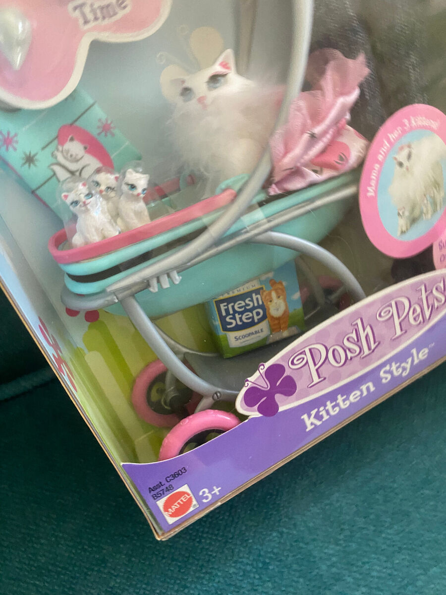 NIB 2003 Barbie Posh Pets Kitten Style Doll Set Mattel B5748 NIB 2003 Barbie Posh Pets Kitten Style Doll Set Mattel B5748