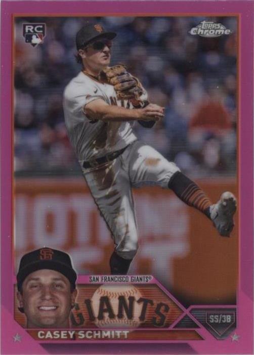 2023 Topps Chrome Update Series - Casey Schmitt #USC169 Pink Refractor ...