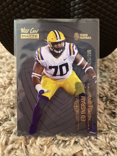 Ed Ingram 2022 WC Matte Touch Football #MB-40 Rookie (125/200) LSU ...