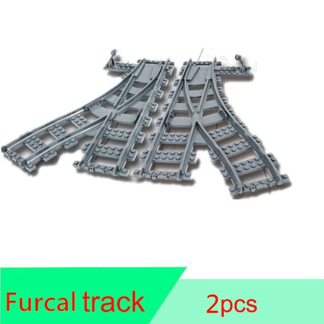 City Rail Flexible Tracks for LEGO Kit Train Building Blocks Sets DIY ...