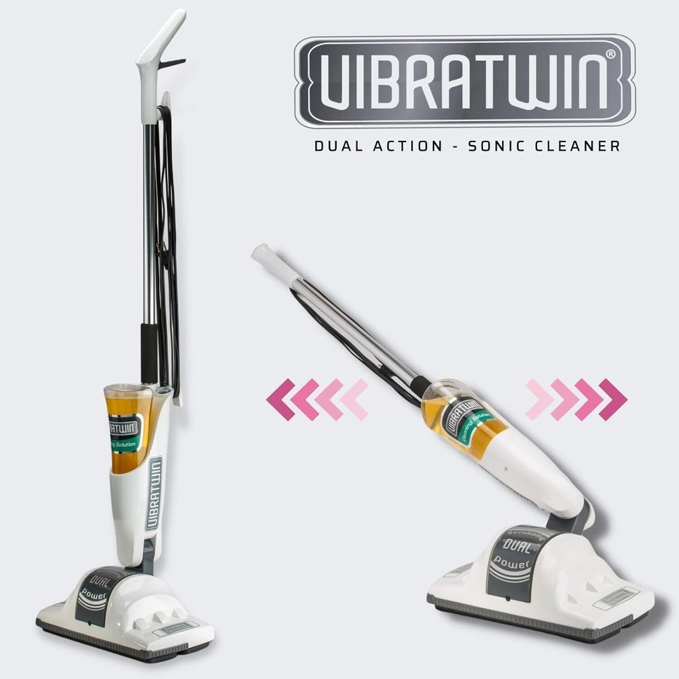 VIBRATWIN Electric Mop Dual Action, Floor Polisher & Cleaner Machine ...