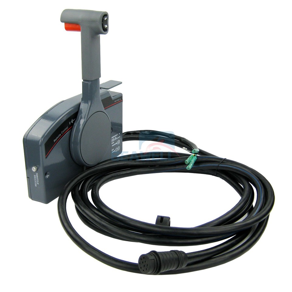 PUSH Throttle Outboard Remote Control Box 703 for Yamaha Side Mount 10 ...