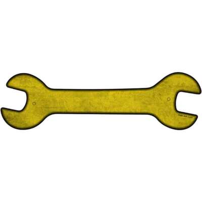 Yellow Oil Rubbed Novelty Metal Wrench Sign W-006 17" x 5" | eBay