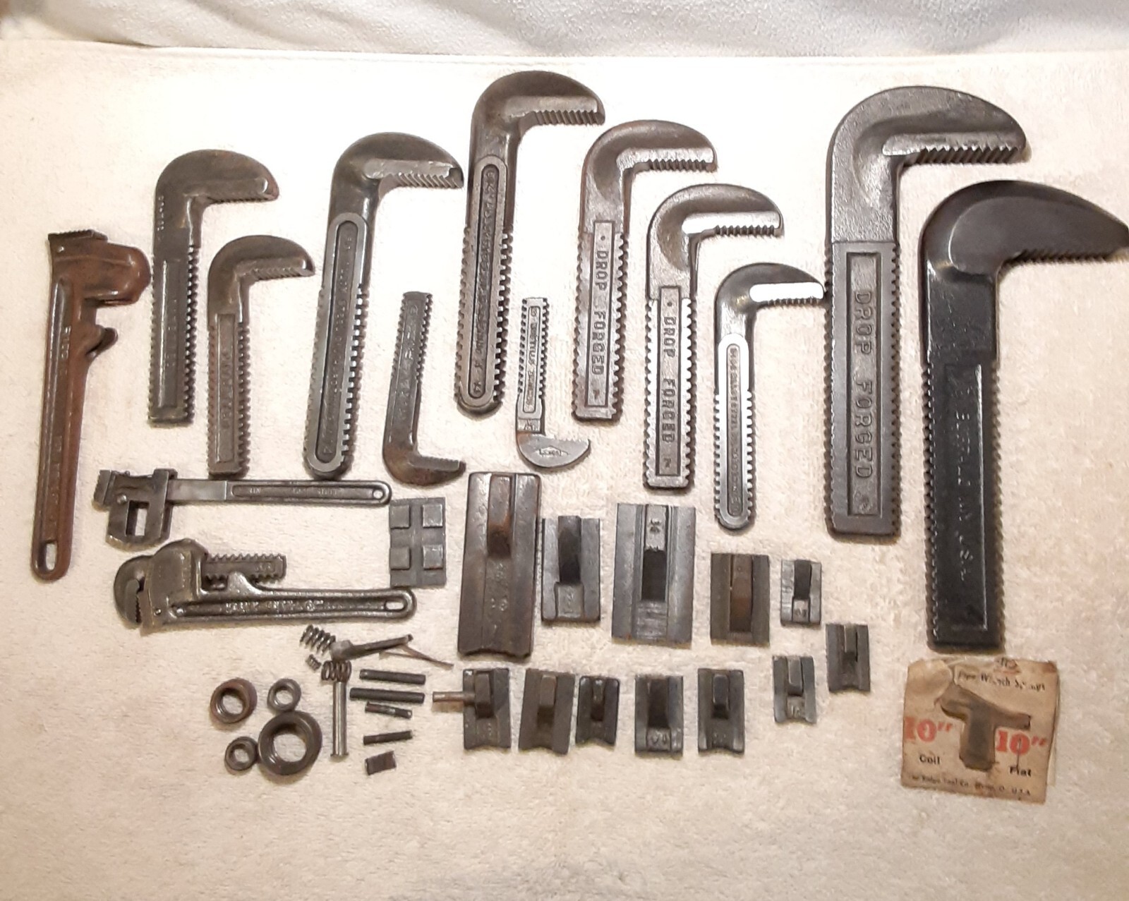 Mixed Lot Pipe Wrench Parts Jaw Heel Jaw RIDGID TRIMO PROTO USHCO ...