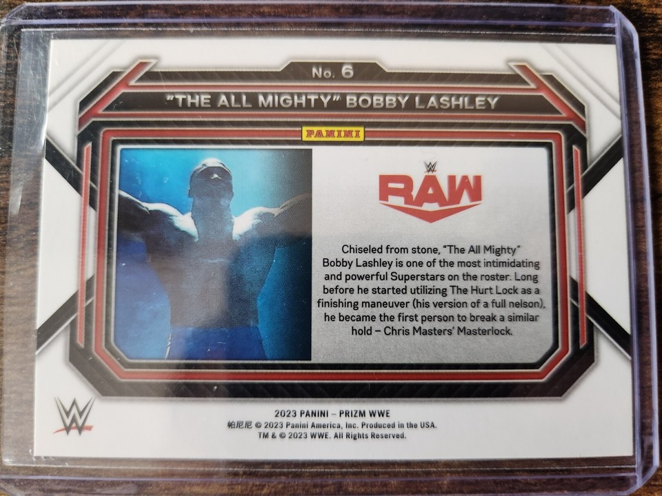 2023 Panini Prizm WWE "The All Mighty" Bobby Lashley #6 Raw | eBay