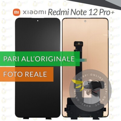 DISPLAY XIAOMI REDMI NOTE 12 PRO PLUS 5G 22101316U SCHERMO OLED VETRO ...