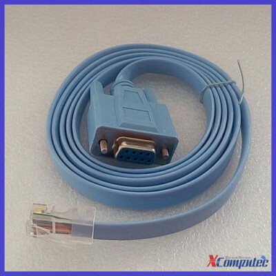 Console Cable RJ45 to RS232 DB9 COM Serial Female For Cisco Huawei ...