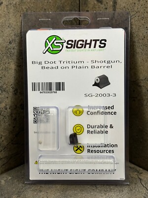 XS Sights Shotgun Big Dot Tritium Bead on Plain Barrel SG-2003-3 ...