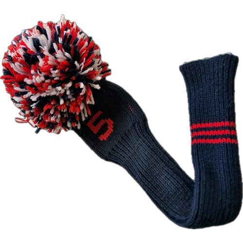 Jan Craig Vintage Knit Golf Headcover Pom Pom Wool #5 USA | eBay