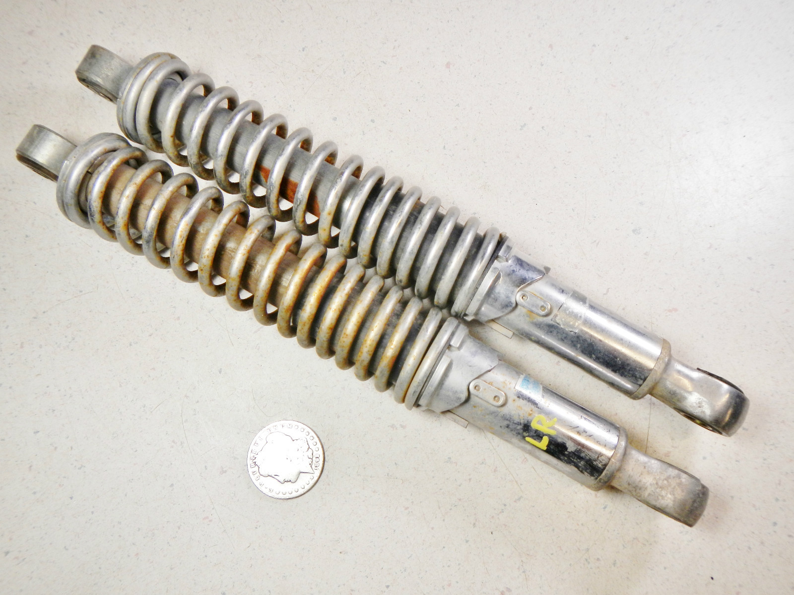 71 Honda Motosport SL100 SL 100 Rear Shock Absorbers 13 1/4" | eBay