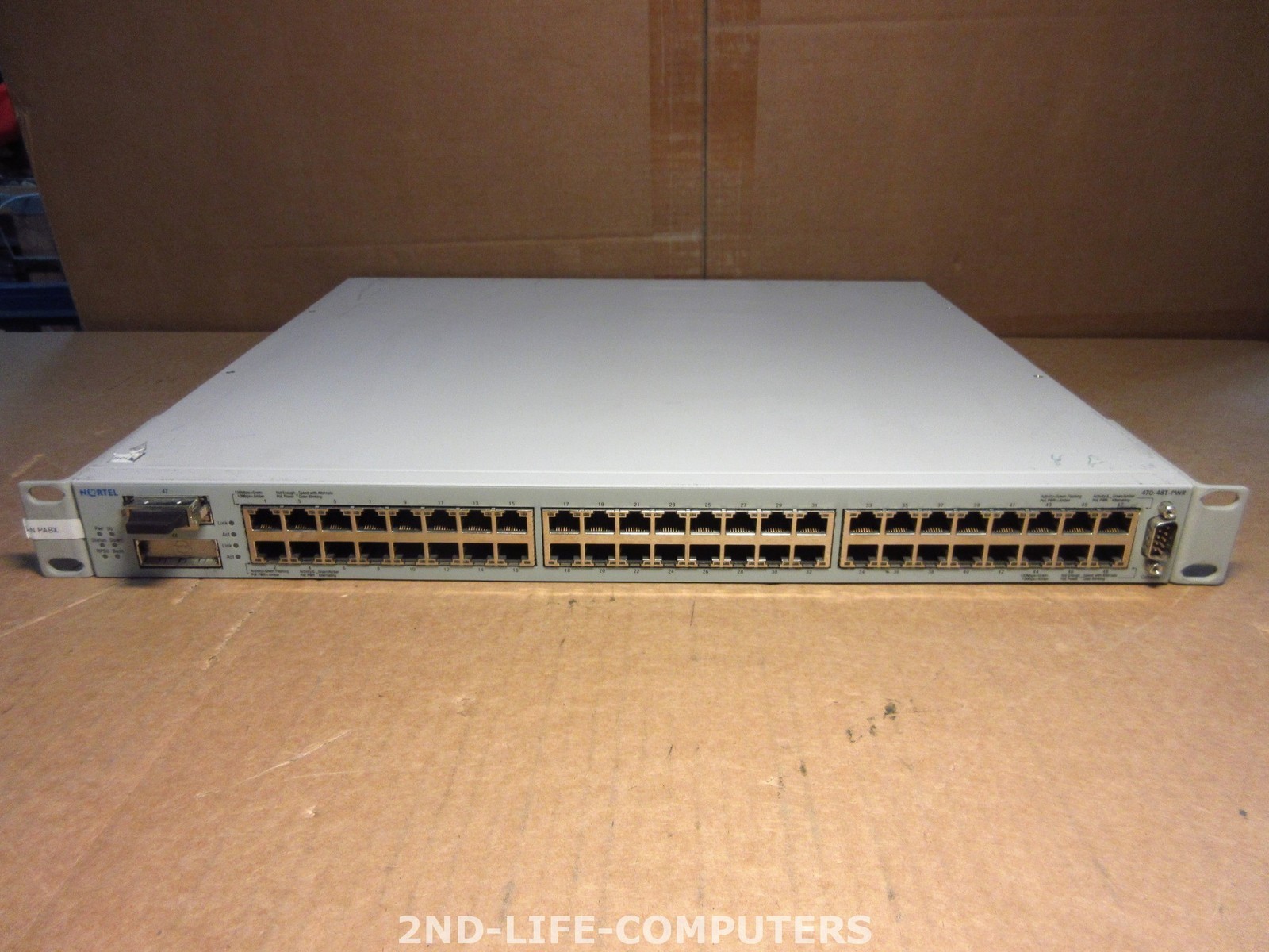 Avaya Nortel 470-48T-PWR BayStack 48 Port PoE Switch 10/100 RJ-45 Ports ...