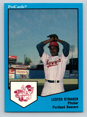 1989 ProCards Minor League Baseball #219 Lester Straker Porland Beavers ...