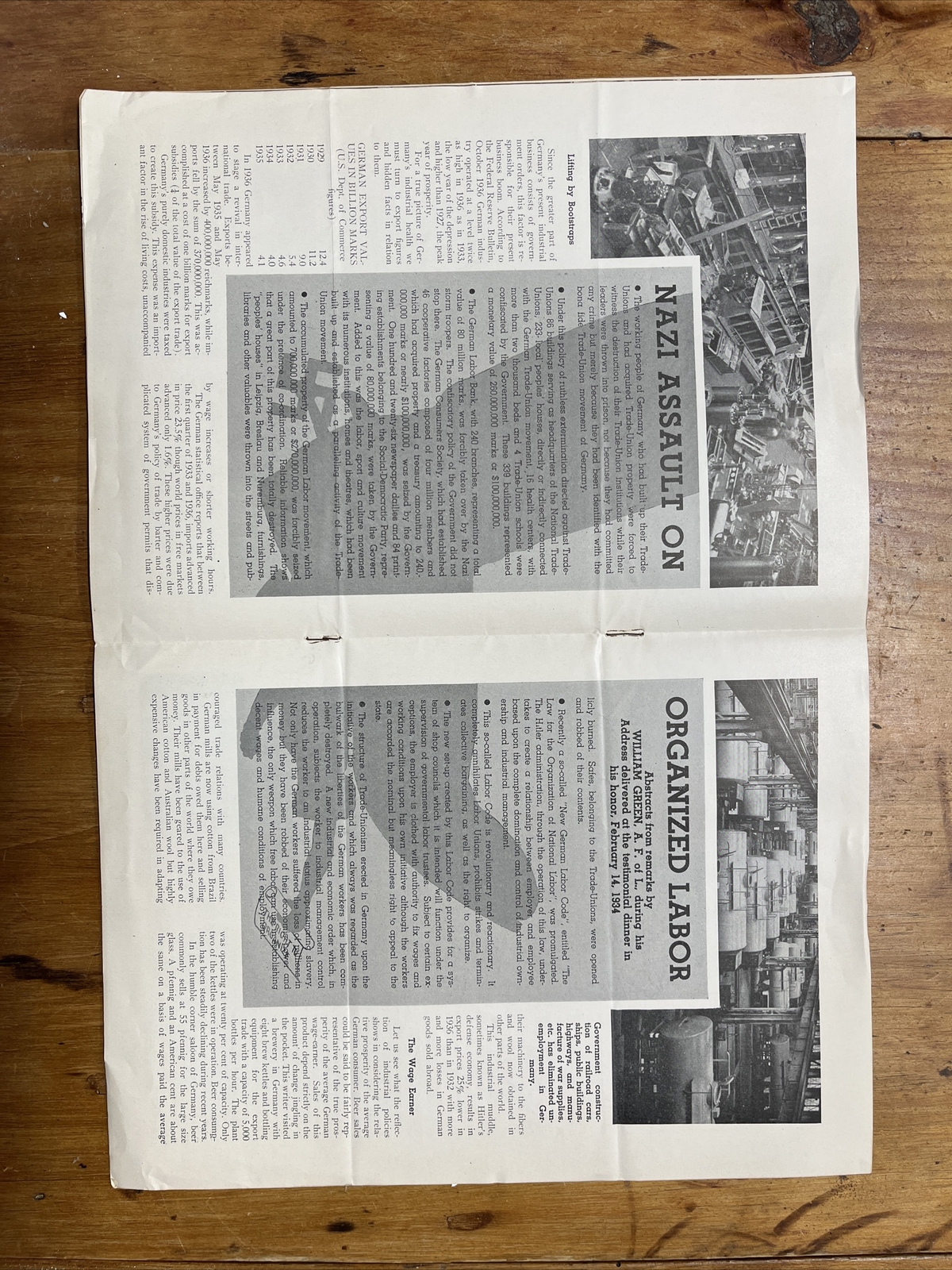 Industry Under Hitler January 1937 Mill And Factory by Carl Coe | eBay