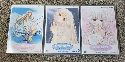 Chobits Anime Dvds Pioneer Disc 1, 2, 6 Lot Of 3 CIB Complete w ...