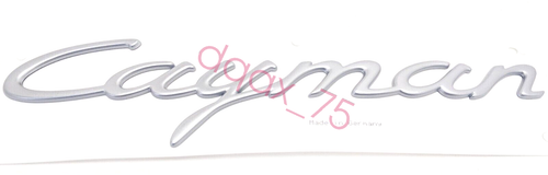 Porsche Cayman 987c Rear Badge Script Satin Aluminum Genuine Porsche ...