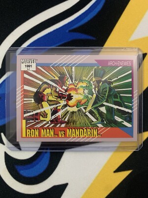 Iron Man vs. Mandarin 1991 Impel Marvel Universe #118 Arch-Enemies | eBay