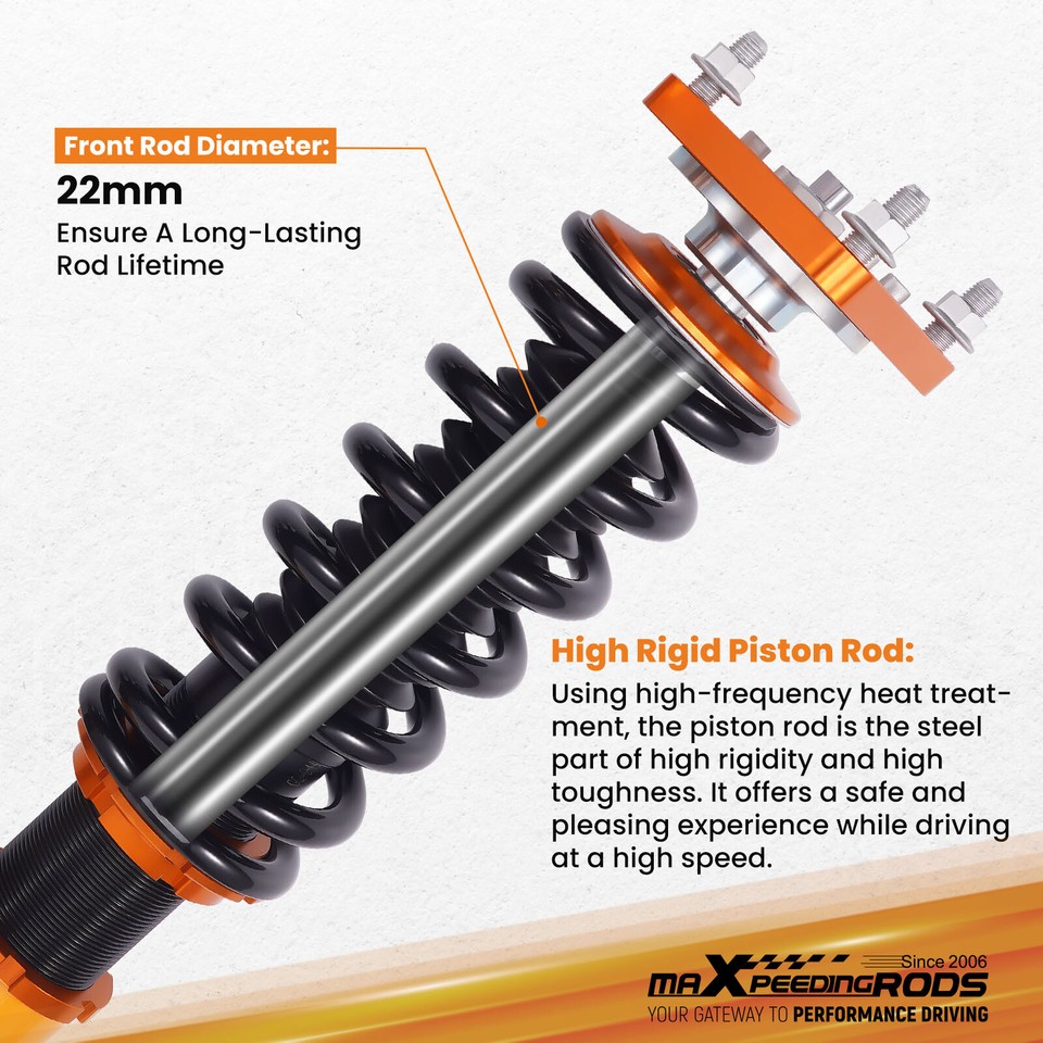 Racing Coilovers Kits for Ford Mustang 4th 94-04 Adj. Height + Control ...