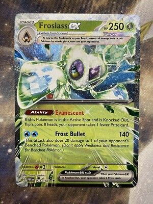 Pokémon TCG Froslass ex Paradox Rift 003/182 Holo Double Rare | eBay