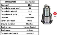 NGK SPARK PLUG QUALITY OEM 7822 / BPR6ES | eBay UK