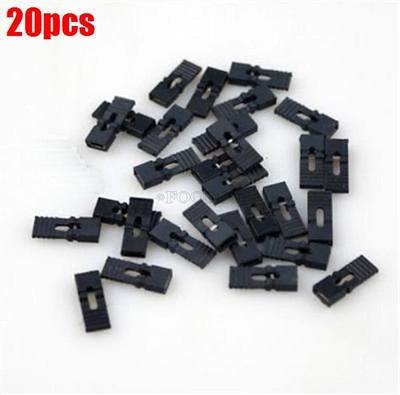 20Pcs Black Mini Jumper With Handle Shunts For 2.54MM Pin Header ...