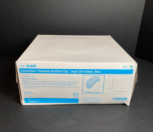 Cardinal Health Bouffant Cap Large 24 in. 11 Boxes with 75 Caps Each | eBay