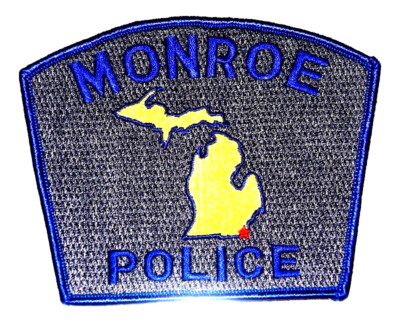 MONROE MICHIGAN MI Sheriff Police Patch STATE SHAPE OUTLINE CITY STAR ...