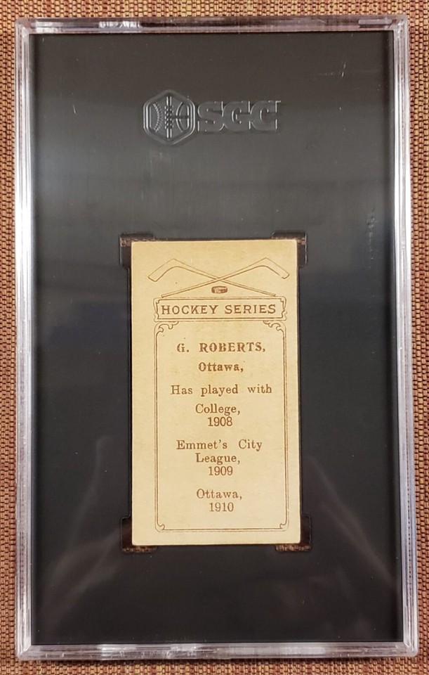 1910 C56 Imperial Tobacco #3 Gordon Roberts Senators Hockey Card SGC 3. ...