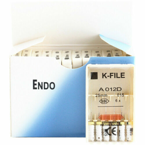 Dental Endodontic Hand Files Endo Root Canal K files Stainless Steel 6 ...