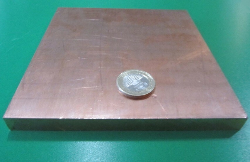 101 Copper Sheet 1/2 Hard H02 .500" Thick x 6.0" Wide x 6.0" Length | eBay