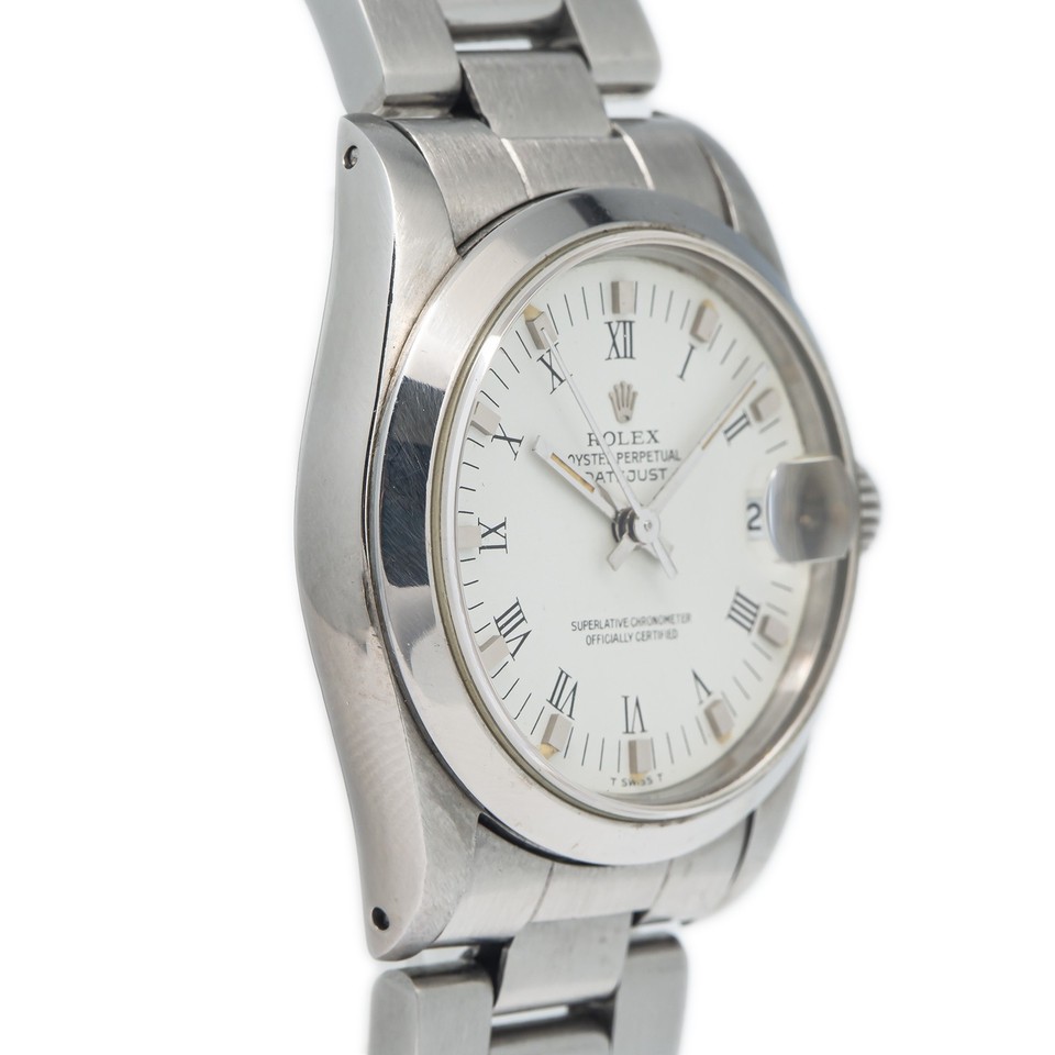 Rolex DateJust 6824 Stainless Steel White Dial Automatic Watch 31mm | eBay