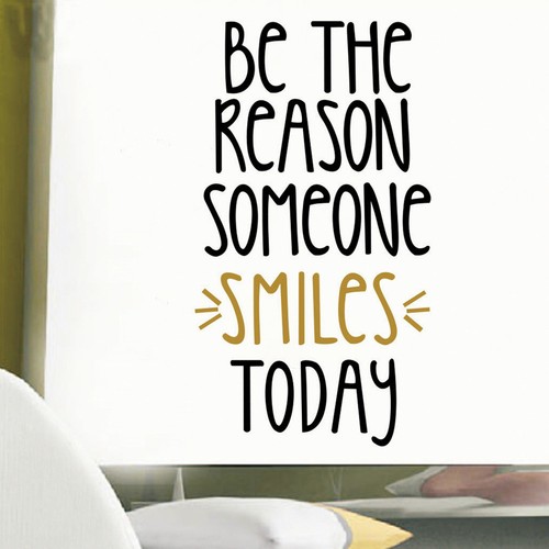 Adhesive Smiles Wall Decals Background Wallpaper for Bedroom Hotel ...