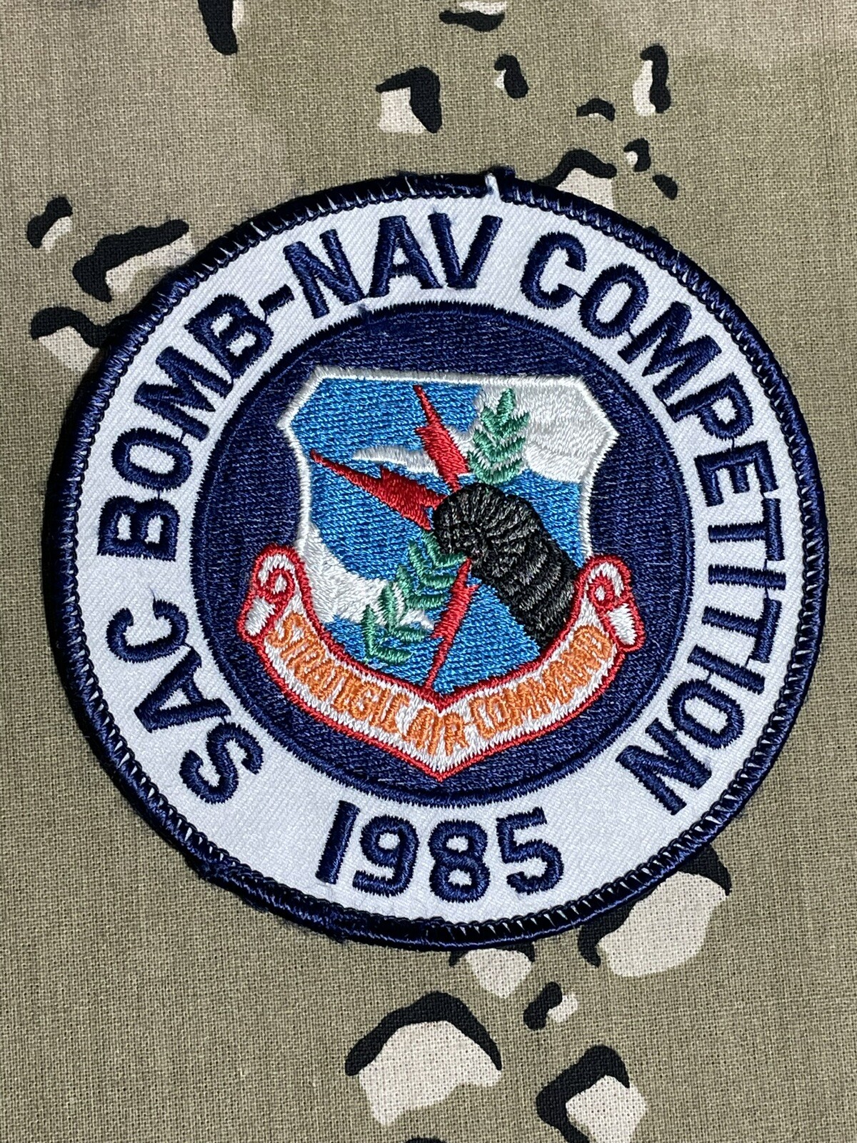 3x US Air Force 1985 SAC BOMB-NAV Competition USAF Patches F-111 & B-52 ...