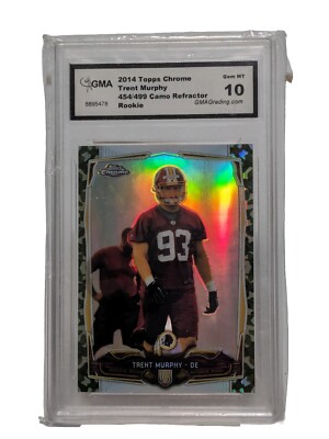 2014 Topps Chrome STS Camo Refractor 454/499 Trent Murphy Rookie RC GMA ...