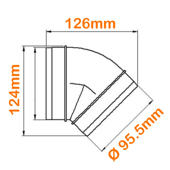 4" 100mm Plastic Round Ducting Ventilation Tube Extractor Fan Vent Pipe ...