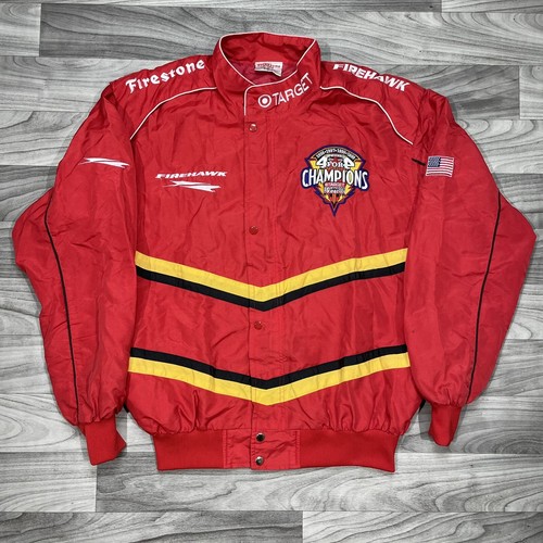 Vintage Firestone Racing Bomber Jacket Mens L Target Firehawk Ganassi ...